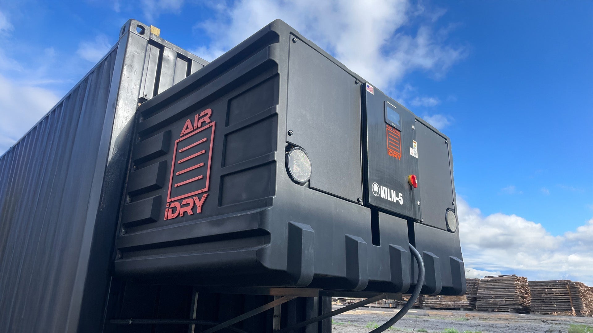 iDRY AIR Wood Drying Kiln System, Bolt on. Connect power. Start drying ...
